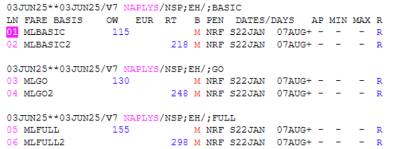 Tarifs GDS – VOLOTEA PARTNERS